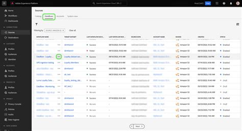 Ui에서 소스 데이터 흐름에 대한 온디맨드 수집 Adobe Experience Platform
