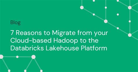 Migrate Hadoop To Databricks Lakehouse Databricks Blog