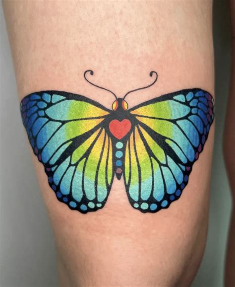 39 Beautiful Colorful Butterfly Tattoos To Brighten You Up