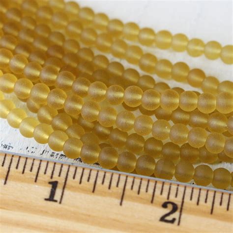 5mm Round Sea Glass Beads Jewelry Making Supply Recycled Etsy