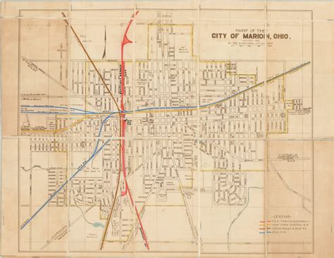 Map Of The City Of Marion Ohio Curtis Wright Maps Map Of The City Of Marion Ohio Curtis Wright Maps