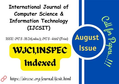 Ijcsit Journal On Linkedin Computerscience Informationtechnology
