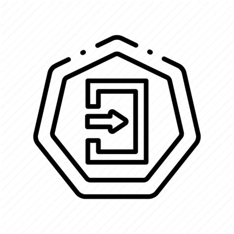 Arrow Emergency Exit Exiting Right Route Icon Download On Iconfinder