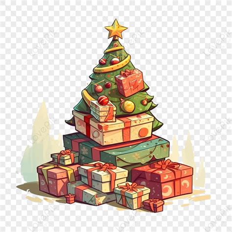 크리스마스 선물 교환산타빨간아름다운 Png 일러스트 무료 다운로드 Lovepik