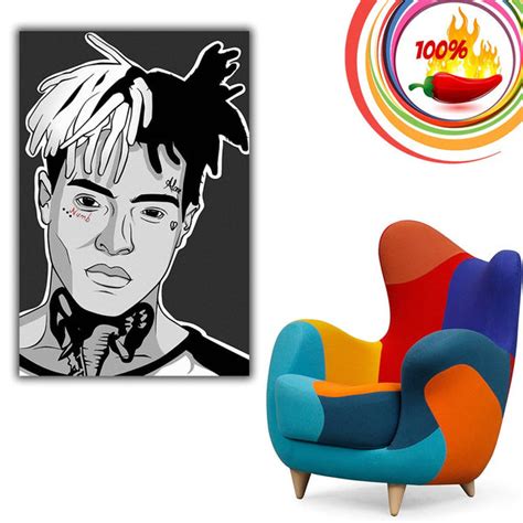 Xxxtentacion Black And White Art Poster My Hot Posters