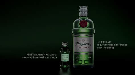 Tanqueray Mini Rangpur Bottle 3d Model Cgtrader