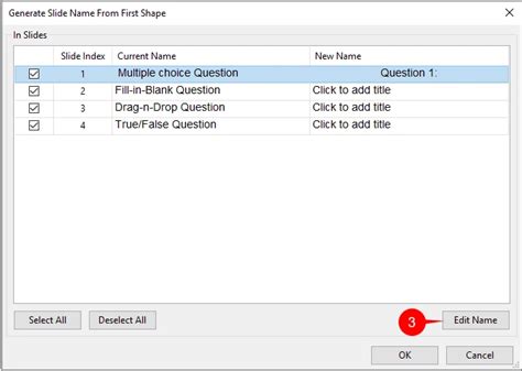 Change Slide Names For Your Project In ActivePresenter 7