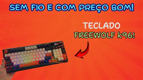 O Teclado Sem Fio Baratinho Do Aliexpress Freewolf M96 YouTube
