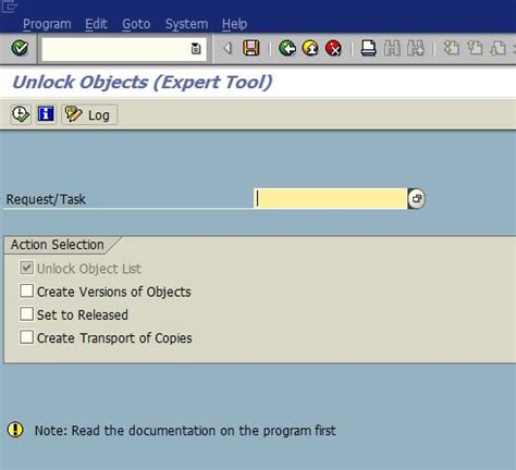 Request Lock On Non Existent Task Request SAP Community
