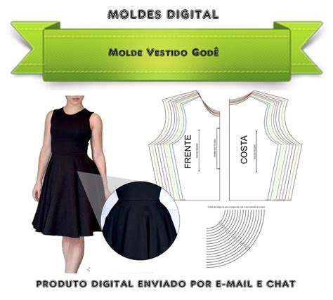 Molde Vestido Godê No Elo7 Edy Artes Sublimação E Vetores 14d569e