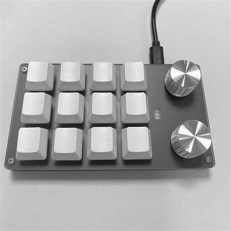 Teclado Macro 12 Teclas 2 Perillas Hotswap Programable Teclado