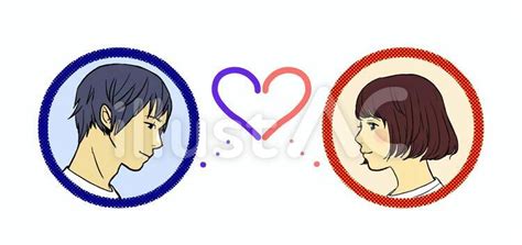 婚活男女イラスト No 1541594／無料イラストなら「イラストac」