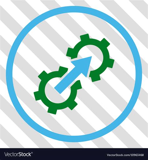 Gear Integration Icon Royalty Free Vector Image