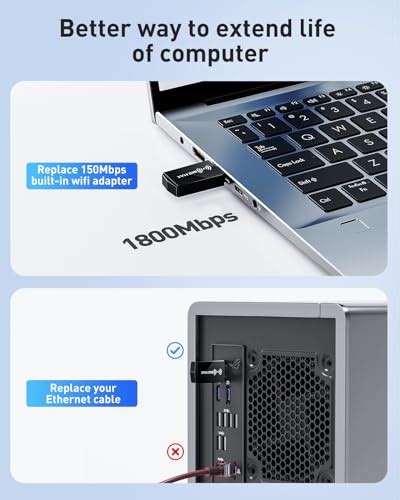 Nineplus Ax1800 Wifi 6 Usb Adapter N28 For Pc High Speed Connectivity