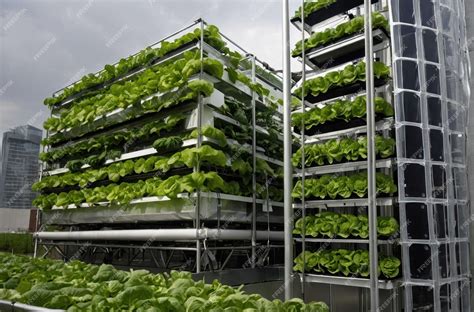 Premium Photo Urban Vertical Hydroponic Farming System