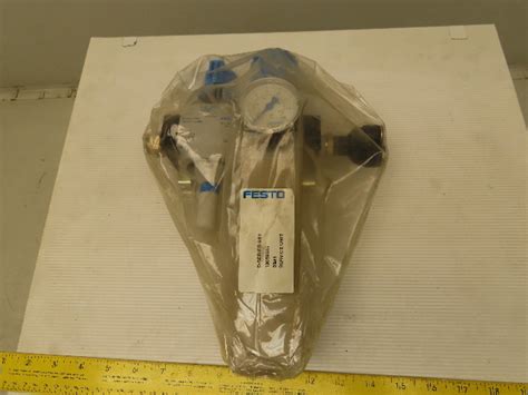 Festo 13059625 D Series Inline Pneumatic Air Pressure Filter Regulator Assembly Bullseye