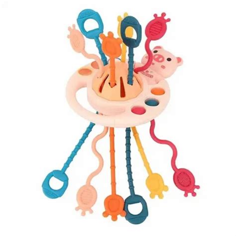 Teether Pull String Toy For Babies Teething Strings Sensory Montessori