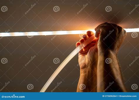 Moving To A New House Diode Lighting Installation Installation Of LED Strip Warm Spectrum