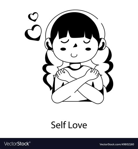 Self Love Royalty Free Vector Image Vectorstock