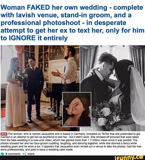 Woman Faked Her Own Wedding Complete With Lavish Venue Stand In