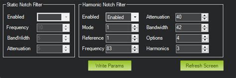 Harmonic Notch Filter Not Setup Correctly ArduCopter ArduPilot