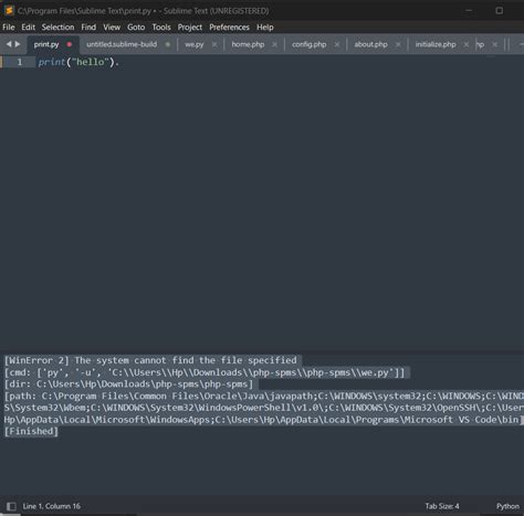 Win Error 2 Technical Support Sublime Forum