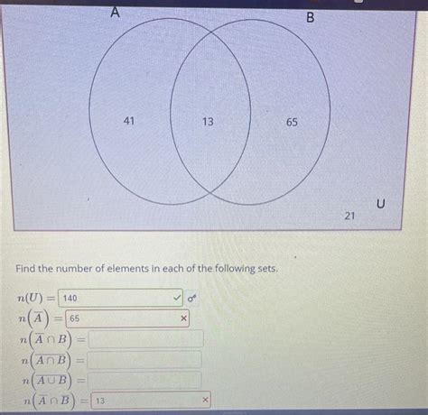 Solved Find The Number Of Elements In Each Of The Following Chegg