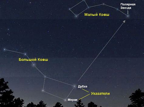 Созвездие малой медведицы и большой медведицы фото на небе как выглядит