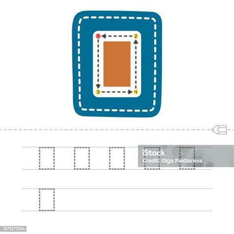 모양과 기하학적 인물을 알아봅니다 운동 기술을 연습하기위한 유치원 또는 유치원 워크 시트 돌진하는 선을 추적합니다 벡터 그림입니다 각도에 대한 스톡 벡터 아트 및 기타