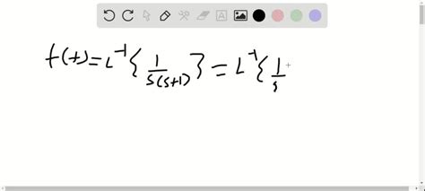 solved evaluate the inverse laplace transform of the given function f