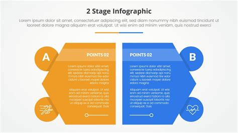 Free Vector 2 Points Stage Template For Comparison Opposite