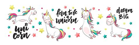 귀여운 유니콘 마술 디자인 과 손 글자 따옴표 카드 포스터 티셔츠 초대장 배너 템플릿에 대한 벡터 일러스트레이션 0명에 대한 스톡 벡터 아트 및 기타 이미지 Istock