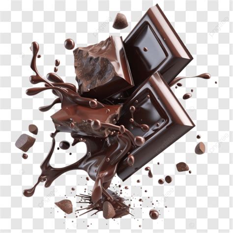 투명한 배경에 분리된 막대 조각이 있는 초콜릿 스플래시 초콜릿 스플래쉬 초콜릿 바 초콜릿 조각 Png 일러스트 및 이미지 에 대한 무료 다운로드 Pngtree
