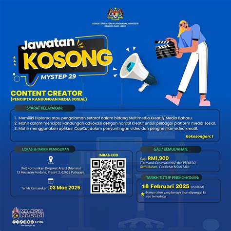 Iklan Jawatan Kementerian Perdagangan Dalam Negeri Dan Kos Sara Hidup