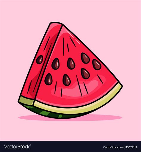 Watermelon Royalty Free Vector Image Vectorstock