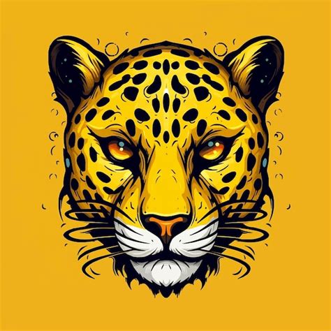 Cabeza De Leopardo Vector Premium
