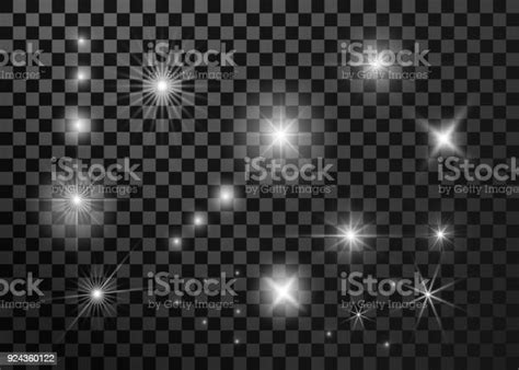 조명 신호탄 스타를 설정 합니다 투명 한 배경에 고립 벡터 일러스트 레이 션 광학 작용에 대한 스톡 벡터 아트 및 기타 이미지 광학 작용 금 금속 렌즈 플레어