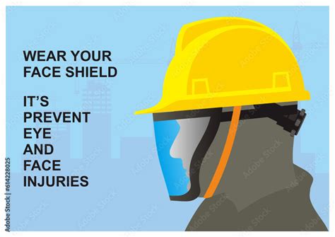 Banner And Poster Design On The Recommendation To Wear Face Shield Or