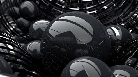 黒い抽象的な球体 抽象的なテクスチャ 4k 3dイラストボールの抽象的なモダンな壁紙の背景 Hd写真撮影写真背景画像素材無料ダウンロード