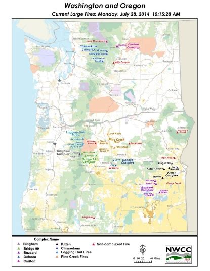 Carlton Complex Fire Map