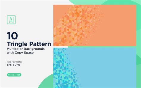 Vibrant Triangular Pattern Background In Multi Colors And Sizes 95