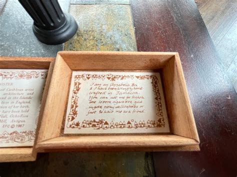 Vintage Eve Foster Jamaica Art Annabella Box Hand Cra… Gem