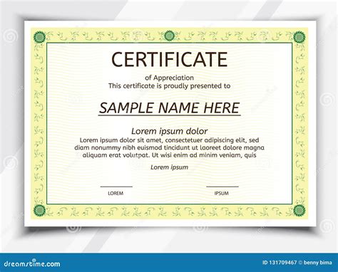Landscape Certificate Templates