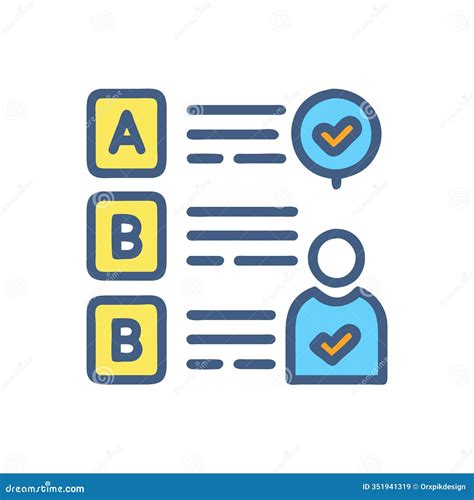 Icon For Educational Skills Assessment Stock Vector Illustration Of