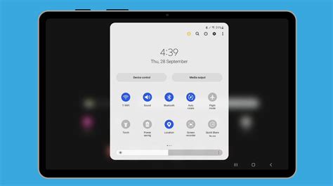 Android 平板電腦螢幕鍵盤與快速設定