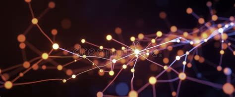 Abstract Branching Network Glowing Nodes Symbolizing Innovation And