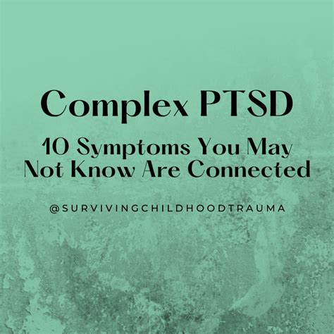 Complex Ptsd 10 Symptoms You May Not Know Are Connected Artofit