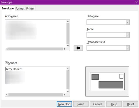 How To Print Envelopes In Openoffice Libreoffice Daves Computer Tips