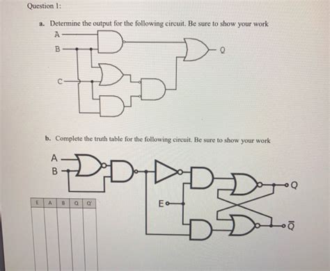 Solved Question A Determine The Output For The Following Chegg