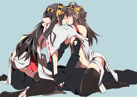 Admiral Kongou And Haruna Kantai Collection Drawn By Suemm 7th